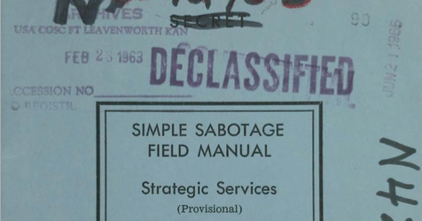 SACH BHARAT: CIA’s Simple Sabotage Field Manual: Guide to Subverting ...