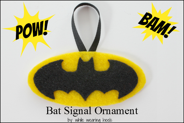 While Wearing Heels: Bat Signal Ornament