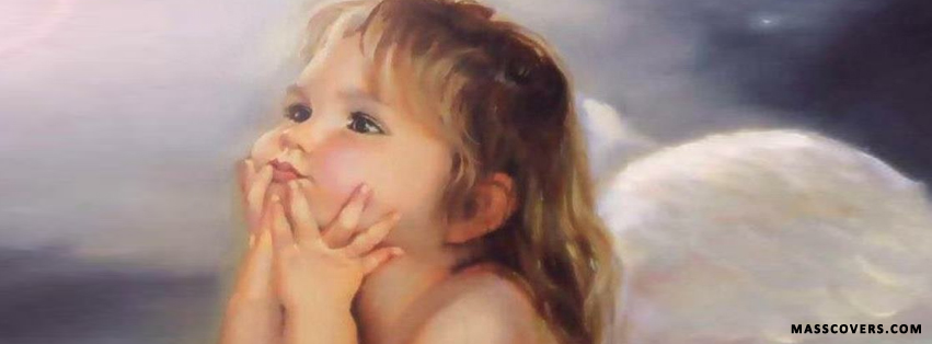 Cute Angel Facebook Cover | FB Cover - Unique Covers For FB Timeline