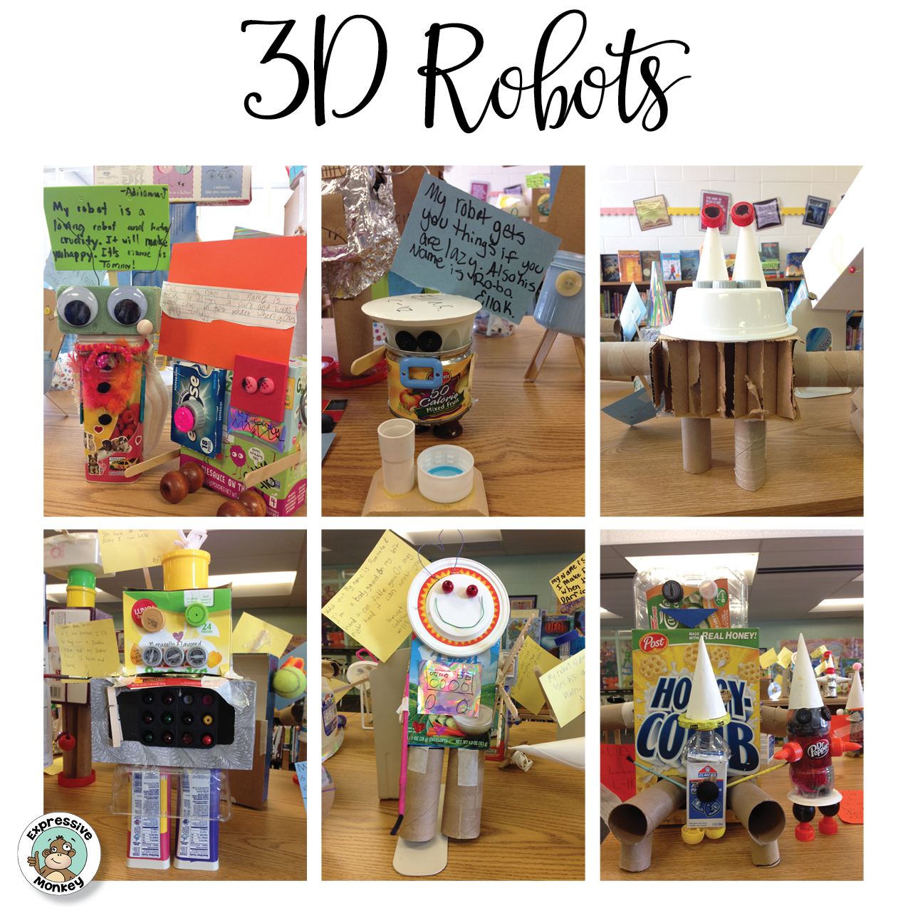 Robot Art Project Ideas - Expressive Monkey