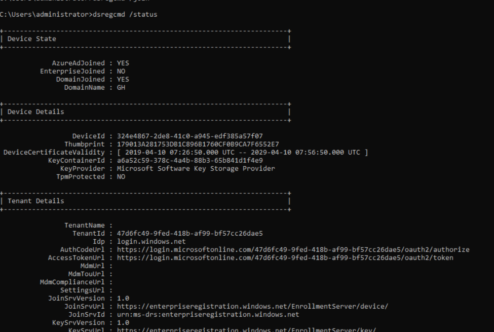 Gerry Hampson Device Management: April 2019