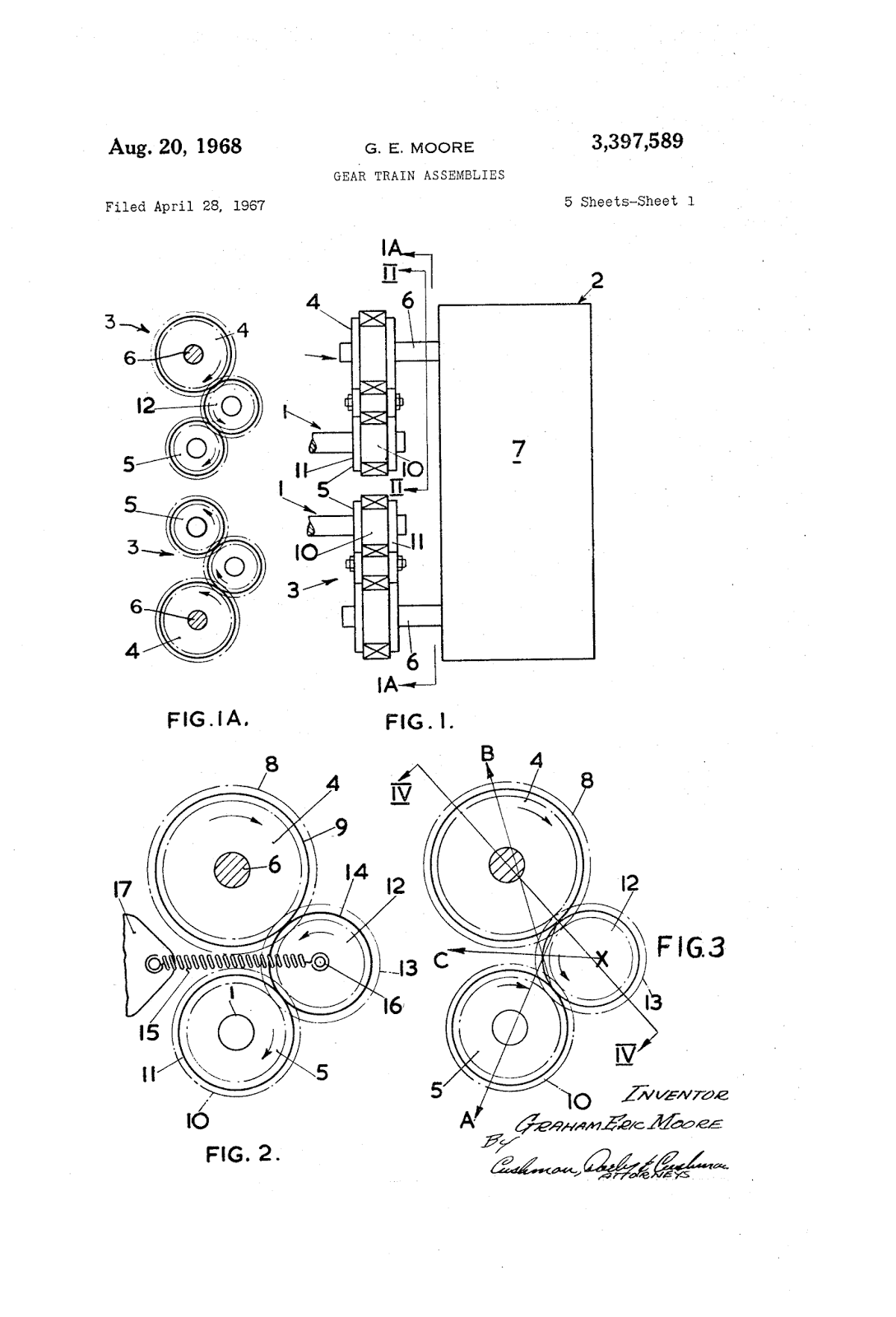 Gear train assemblies ~ Auto Part