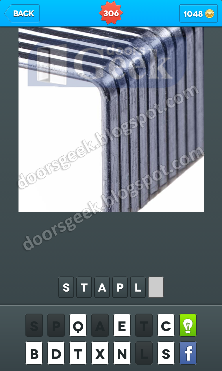 Zoomed In - Photo Word Game Level 306 ~ Doors Geek
