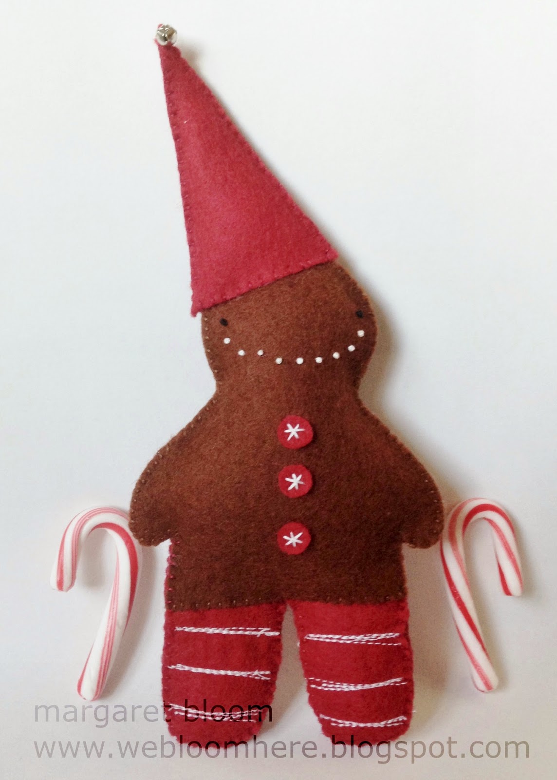 we bloom here: gingerbread man puppet