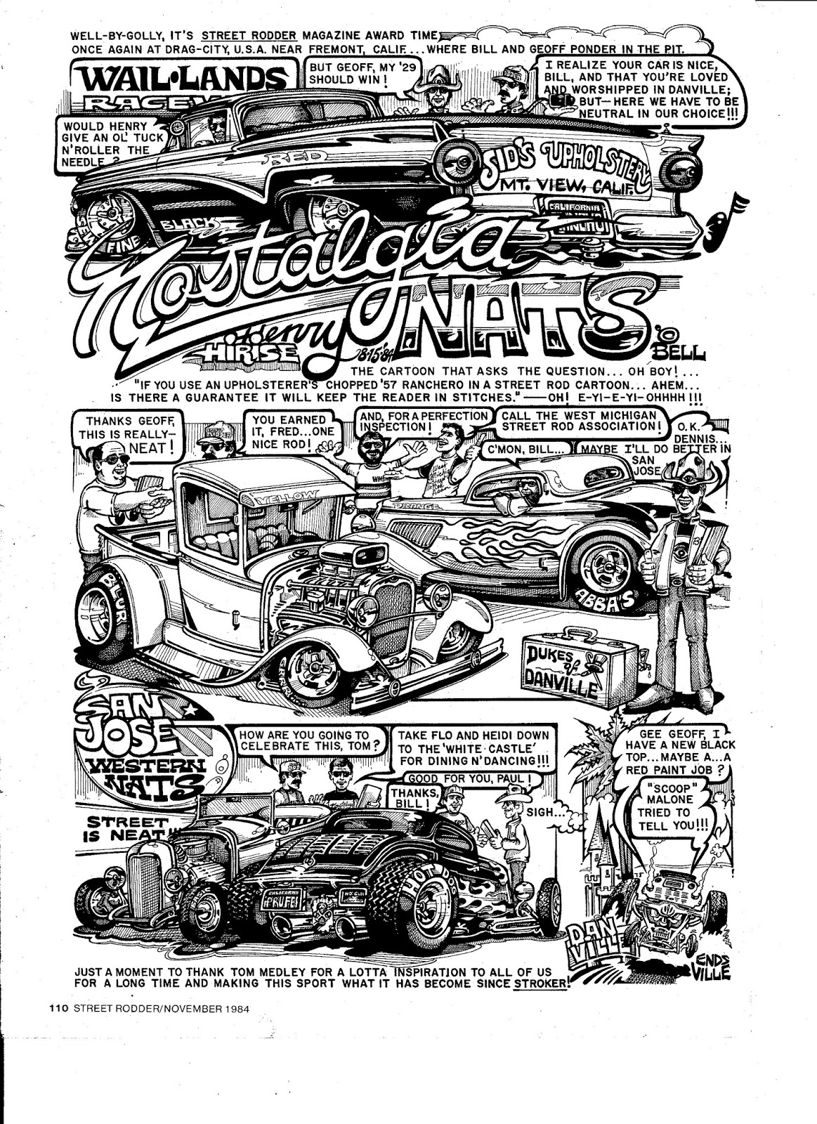 The art of Dave Bell. Auto cartoonist extraordinaire