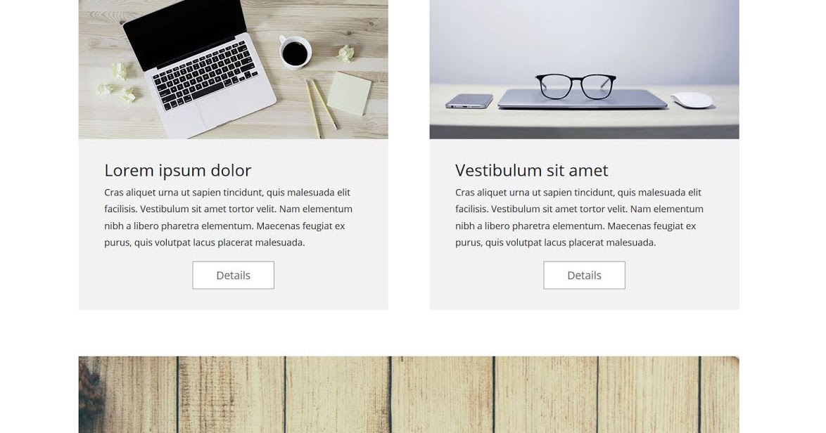 Central one-page simple HTML template - Free Templates For Web