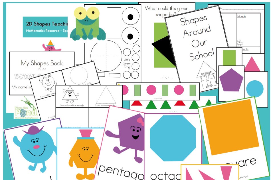 2D Shapes Packet | From the Pond