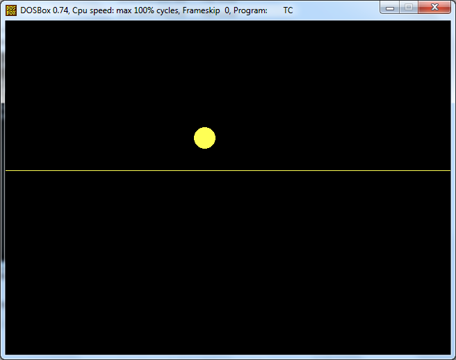 Draw a Bouncing Ball on Surface using C++ Graphics ~ Fuzzy Programs