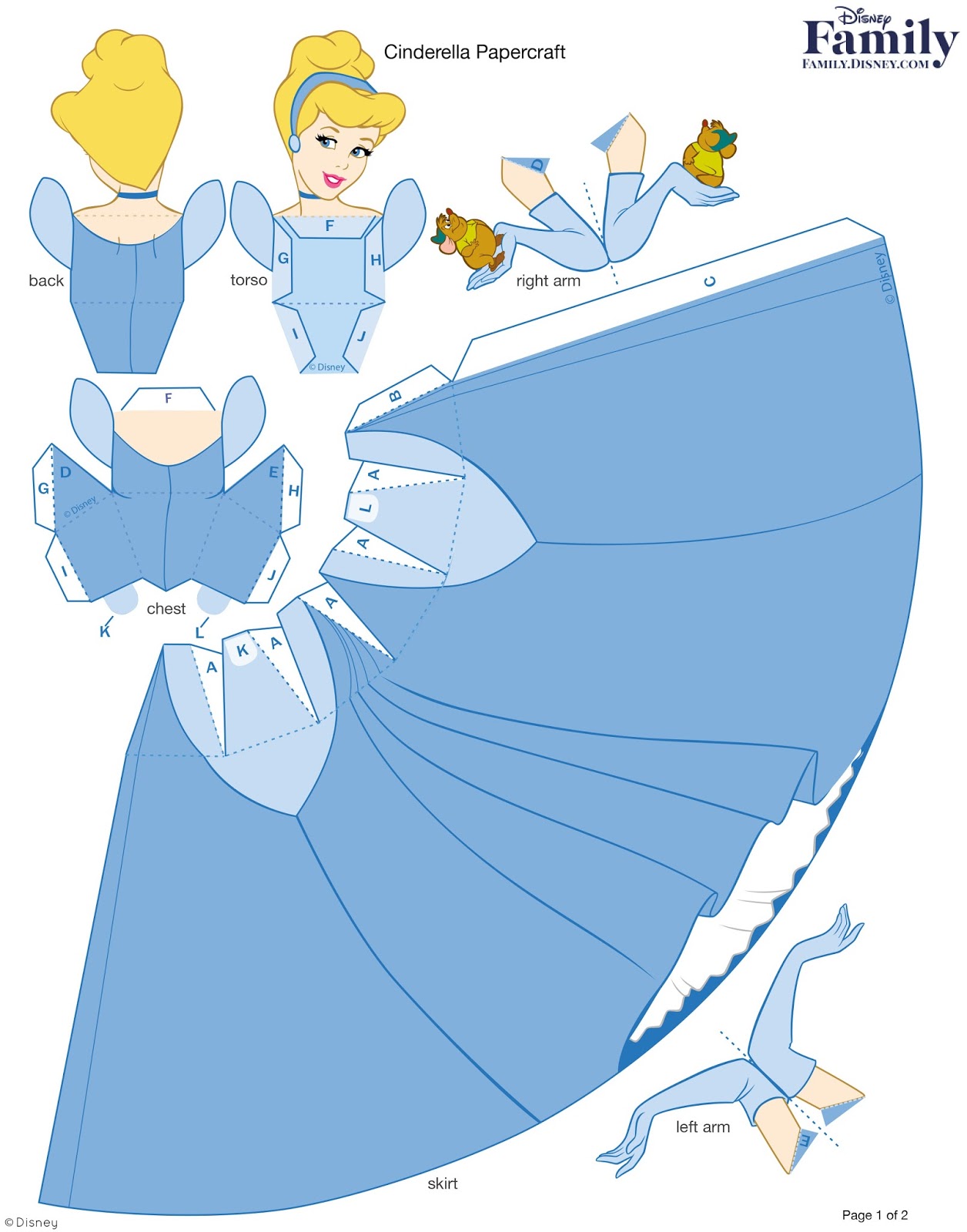 Las Recortables de Veva e Isabel: Las Princesas Disney.Recortables Disney