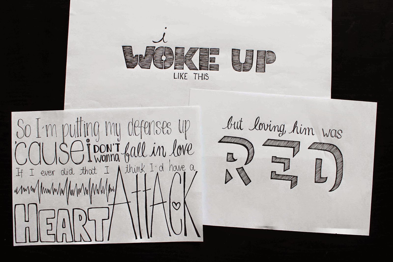 Totally Elsa: Hand Lettering: Song Lyrics #2