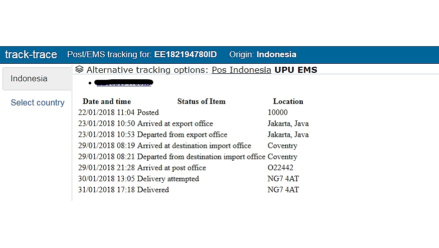 Pengalaman Mengirimkan Paket ke Inggris dengan EMS Pos Indonesia - Reza ...