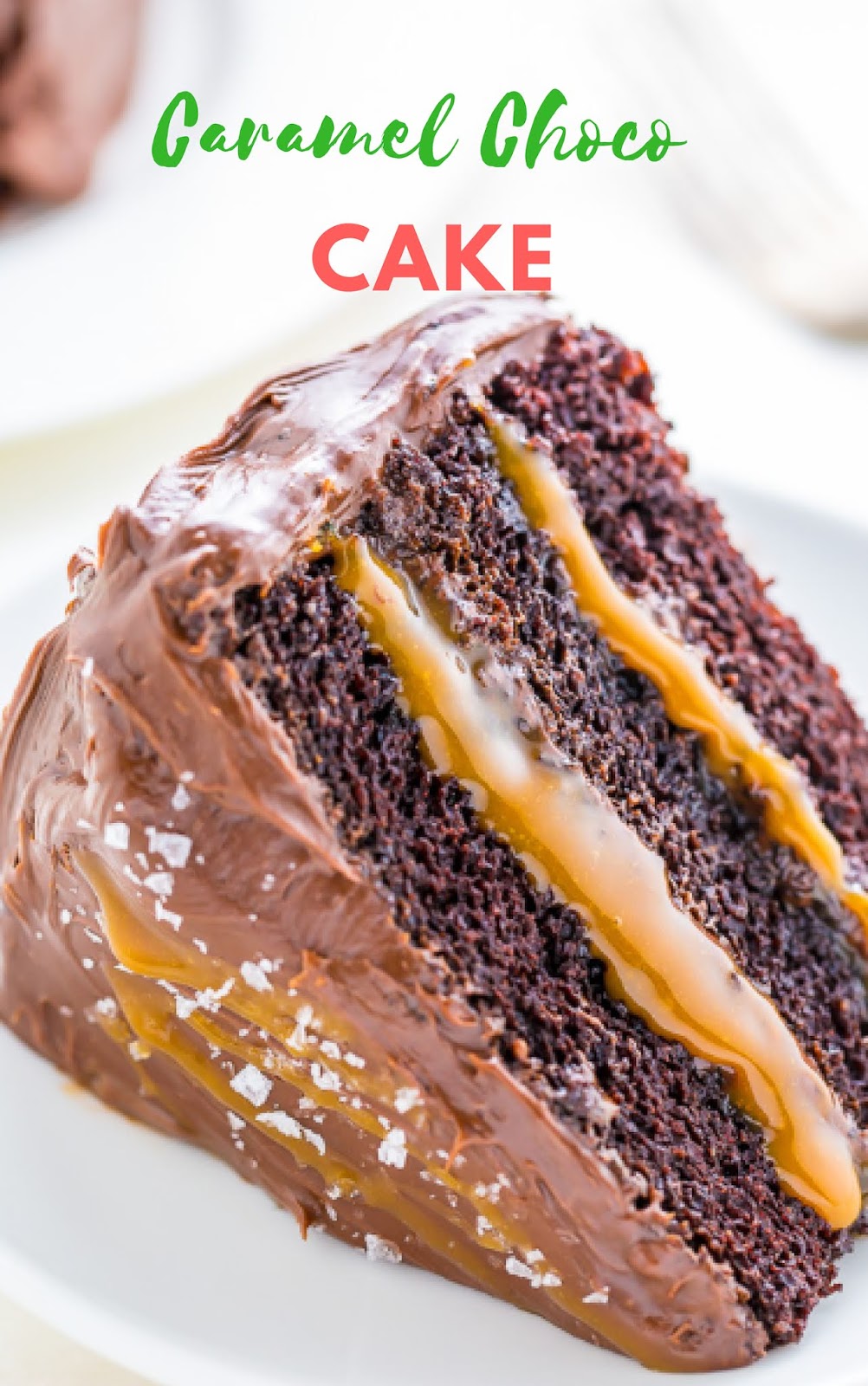 Caramel Choco Cake #christmas #cake