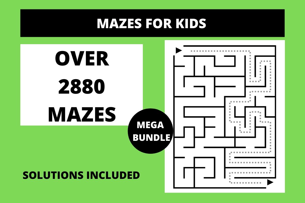 Mazes for Kids Ultimate Bundle - All New SVG Cut File