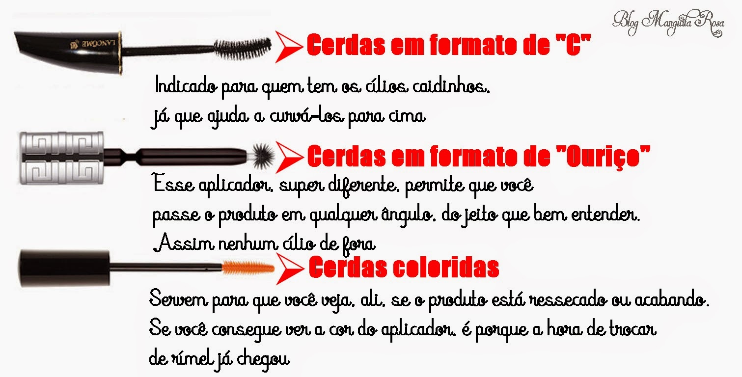 Manguita Rosa: Tipos de Aplicadores de Rímel