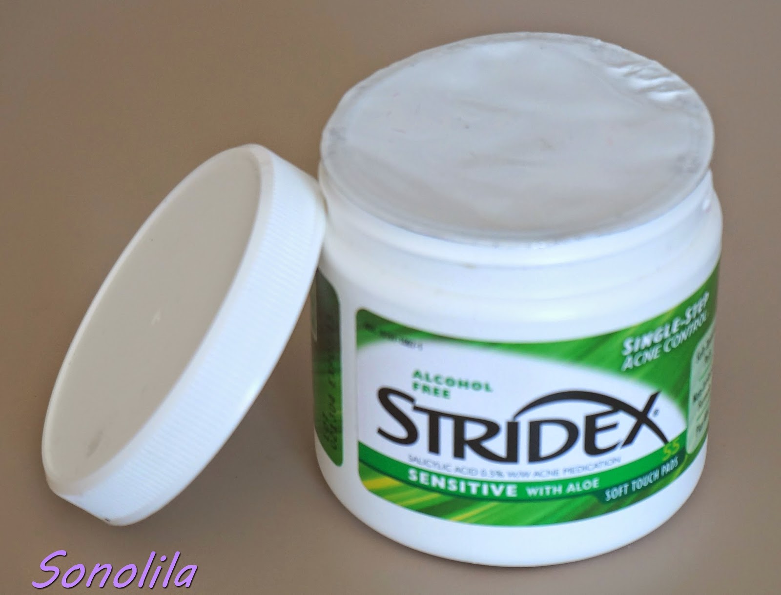 Review: Discos acido salicilico Stridex Aloe vera (Iherb) - Contra el acné