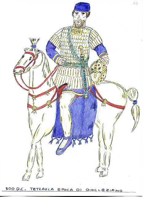 Soldati Romani del Tardo Impero: Tetrarca 300 A.D. epoca di Diocleziano