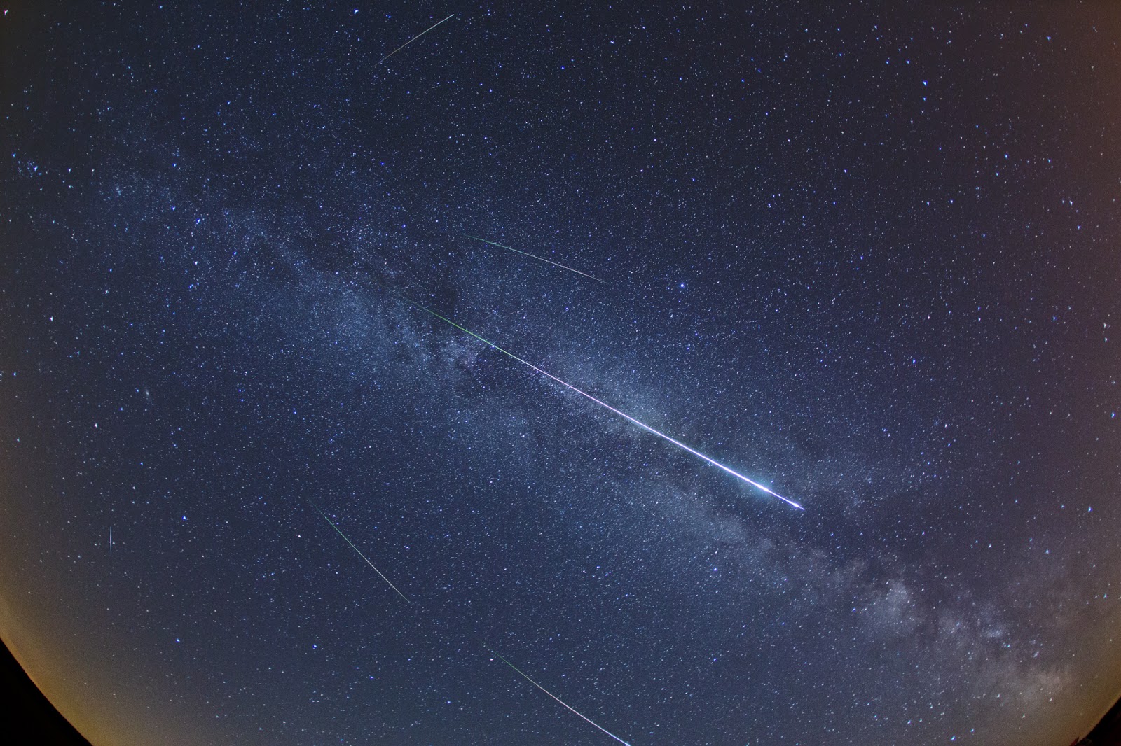 Perseid Meteors and the Milky Way Galaxy | Earth Blog