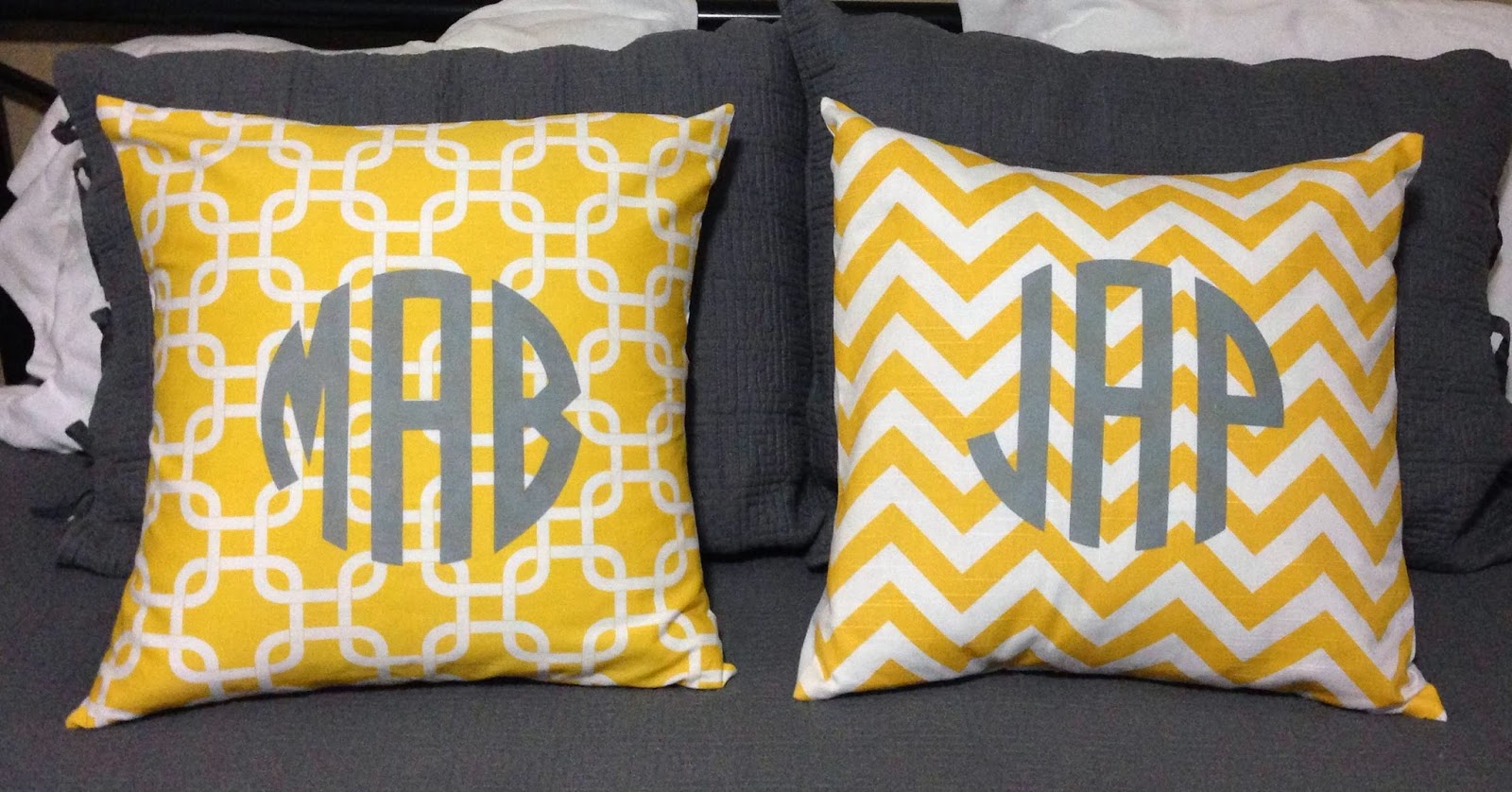 No Sew Monogram Pillow Update - Arnold Adventures