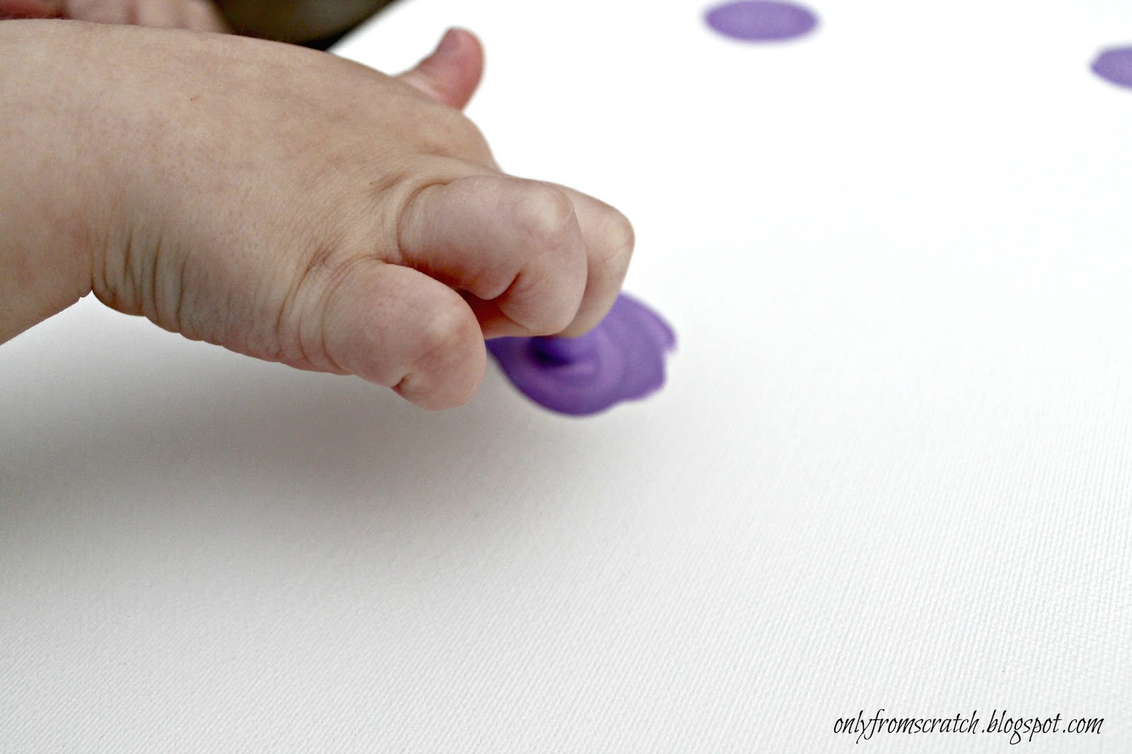 Only From Scratch: DIY Canvas Finger Painting