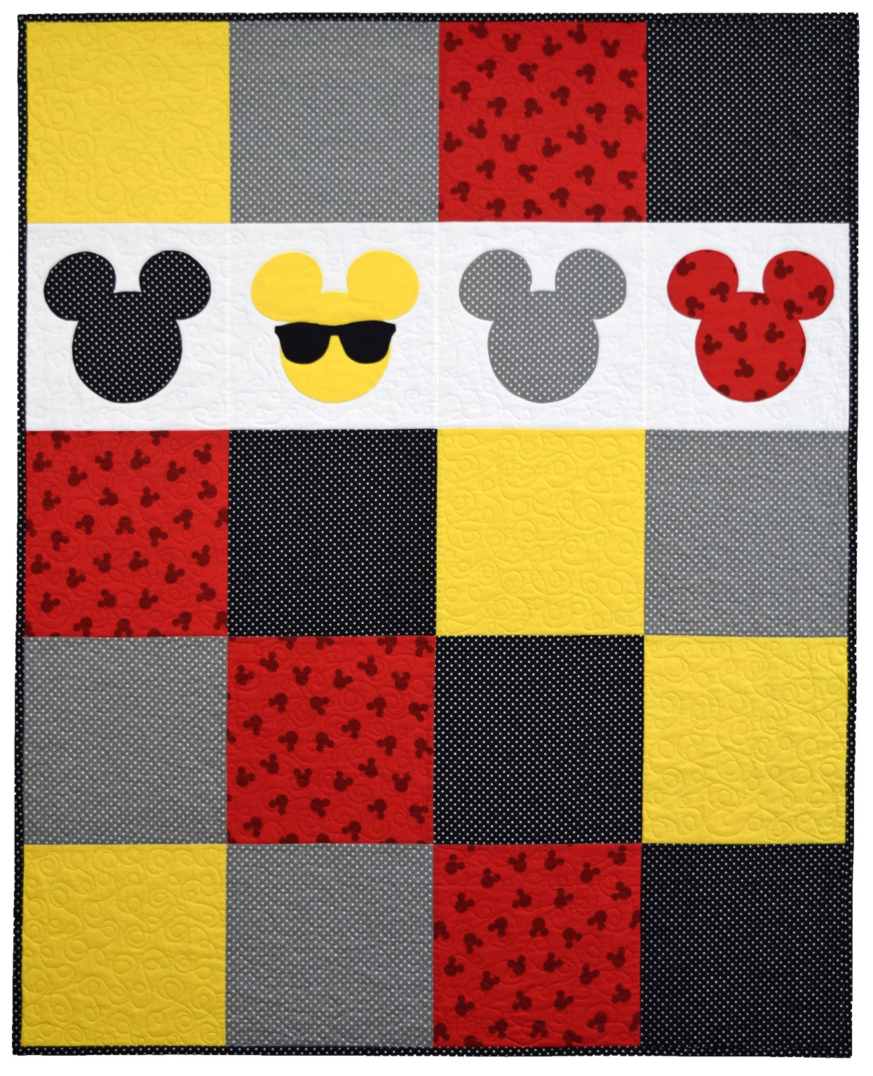 Quilted Blooms: My Friend Mickey ~ Birthday Quilt