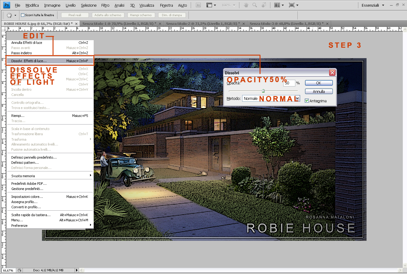 SKETCHUP TEXTURE: PS TUTORIAL NPR RENDER ARTISTIC EFFECTS.