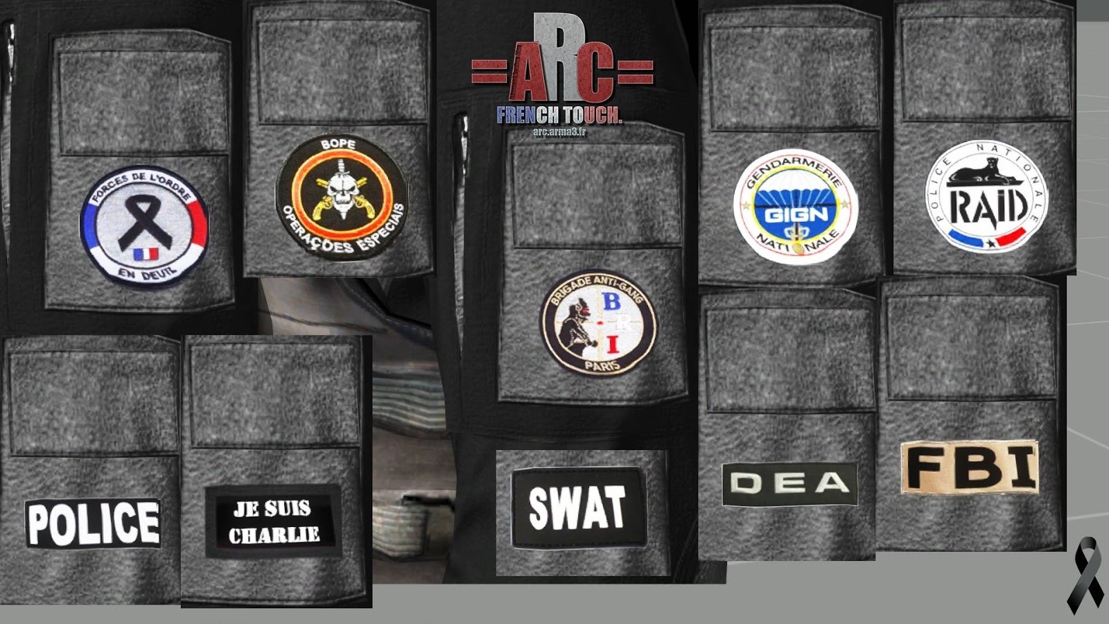 複数の部隊パッチやタグを Arma 3 に追加する ARC Patches / Insignia アドオンがバージョン 0.5 へ | 弱者の ...