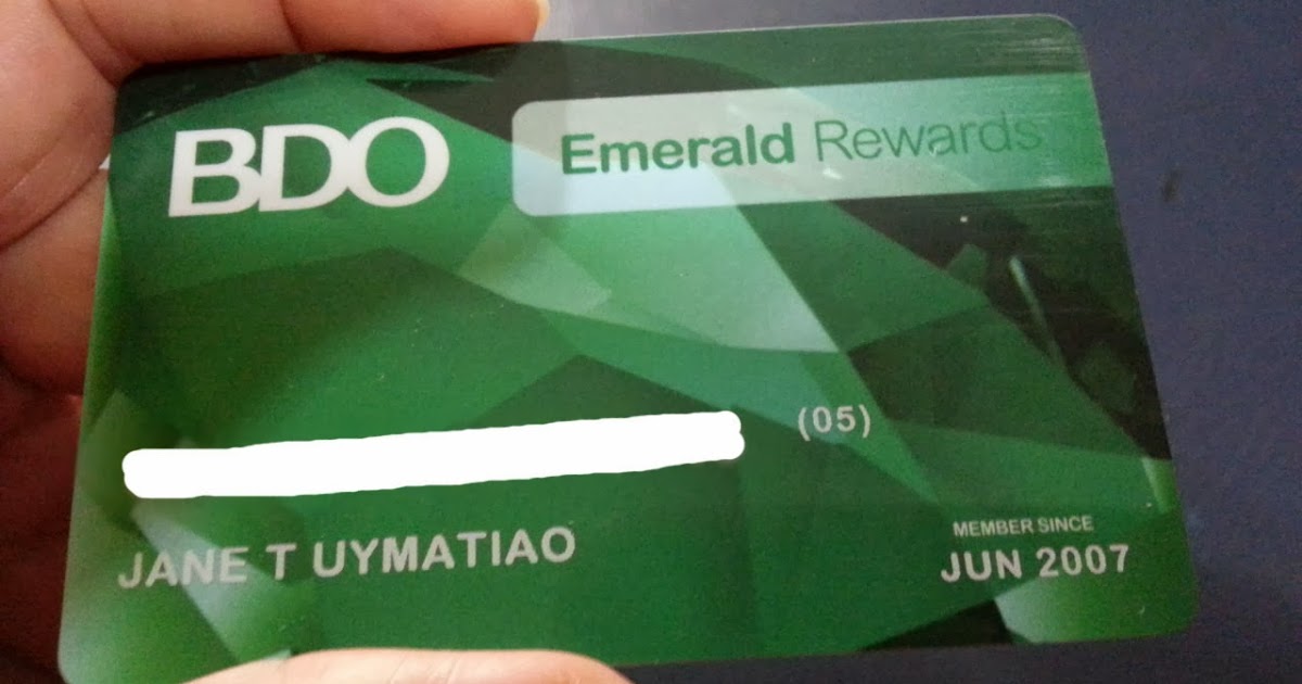 The Philippine Beat: Why I Don't Leave Home Without my BDO Rewards Card