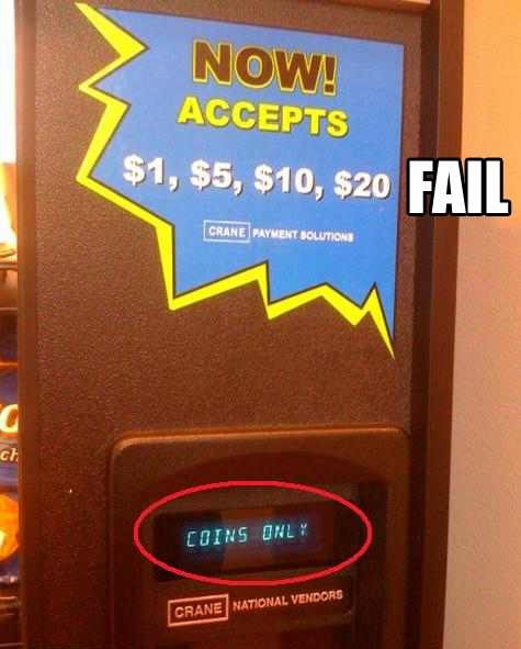Vending Machine Fail