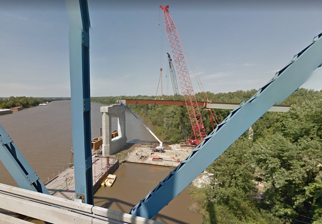 Industrial History: IL-104 Bridges across Illinois River at Meredosia, IL
