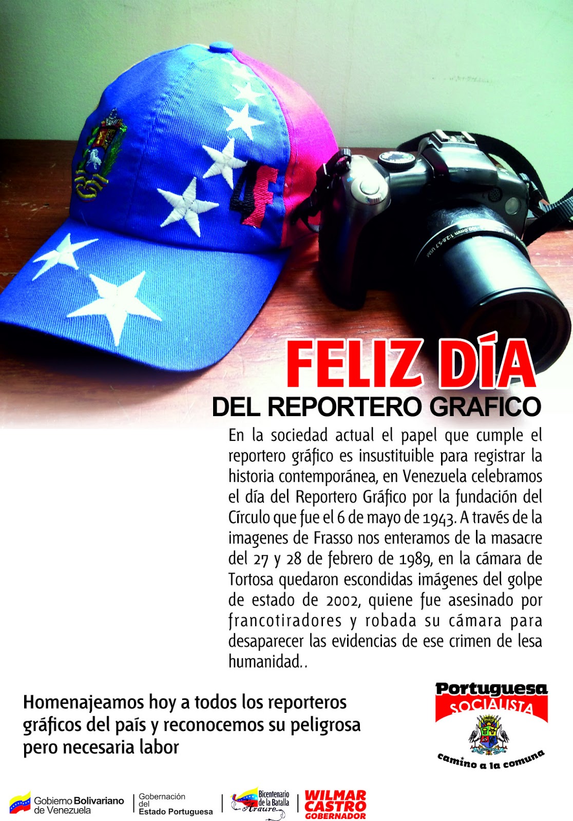 GOBIERNO DE PORTUGUESA: DIA DEL REPORTERO GRAFICO GOBIERNO DE PORTUGUESA: DIA DEL REPORTERO GRAFICO