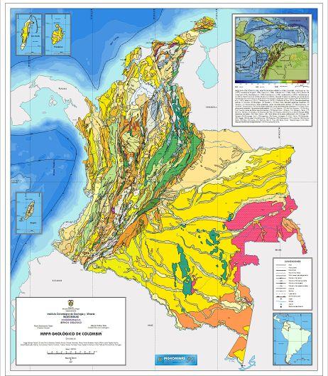El Planeta Azul: Mapas geológicos de Colombia