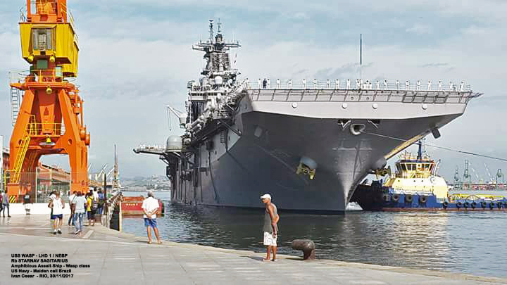 Santos Shiplovers: USS Wasp - LHD 1 / NEBP, Berthing Rio de Janeiro ...