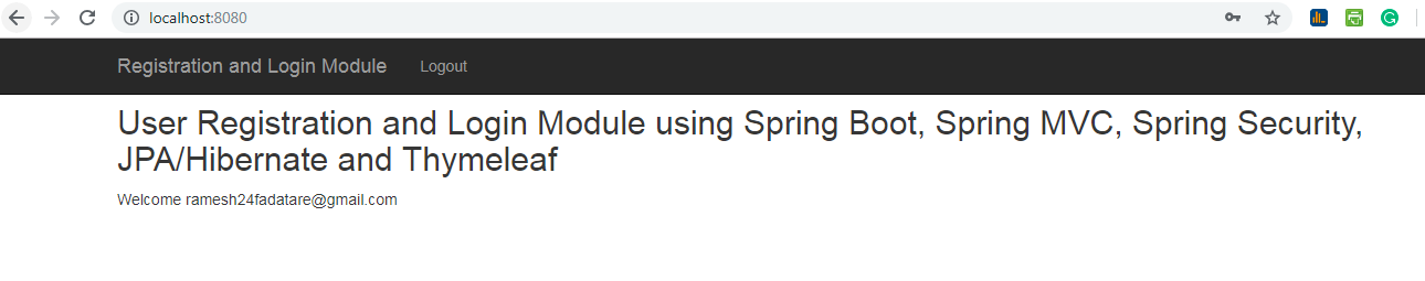 Spring Boot + Spring MVC + Spring Security + Hibernate + MySQL Tutorial