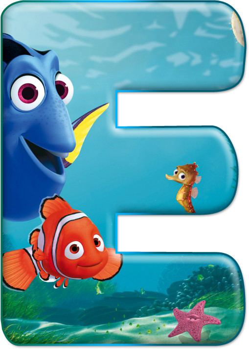 Blindada por Deus: Alfabeto decorativo Nemo PNG