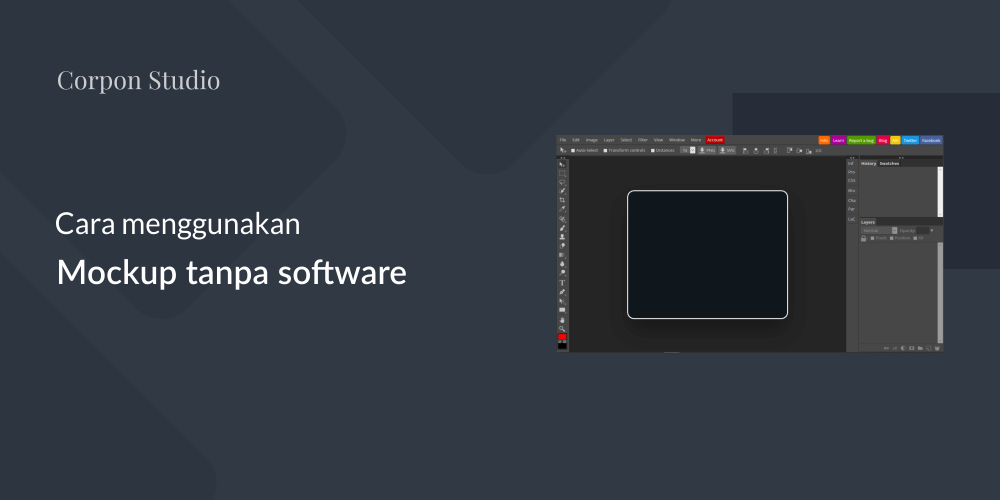 Cara Menggunakan Mockup Tanpa Software - Jago Desain