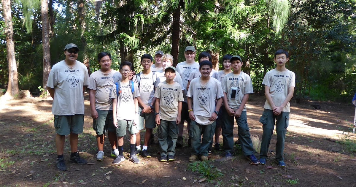 Boy Scout Troop 75, Pearl City, Hawaii: Pupukea Camp Cleanup 2017