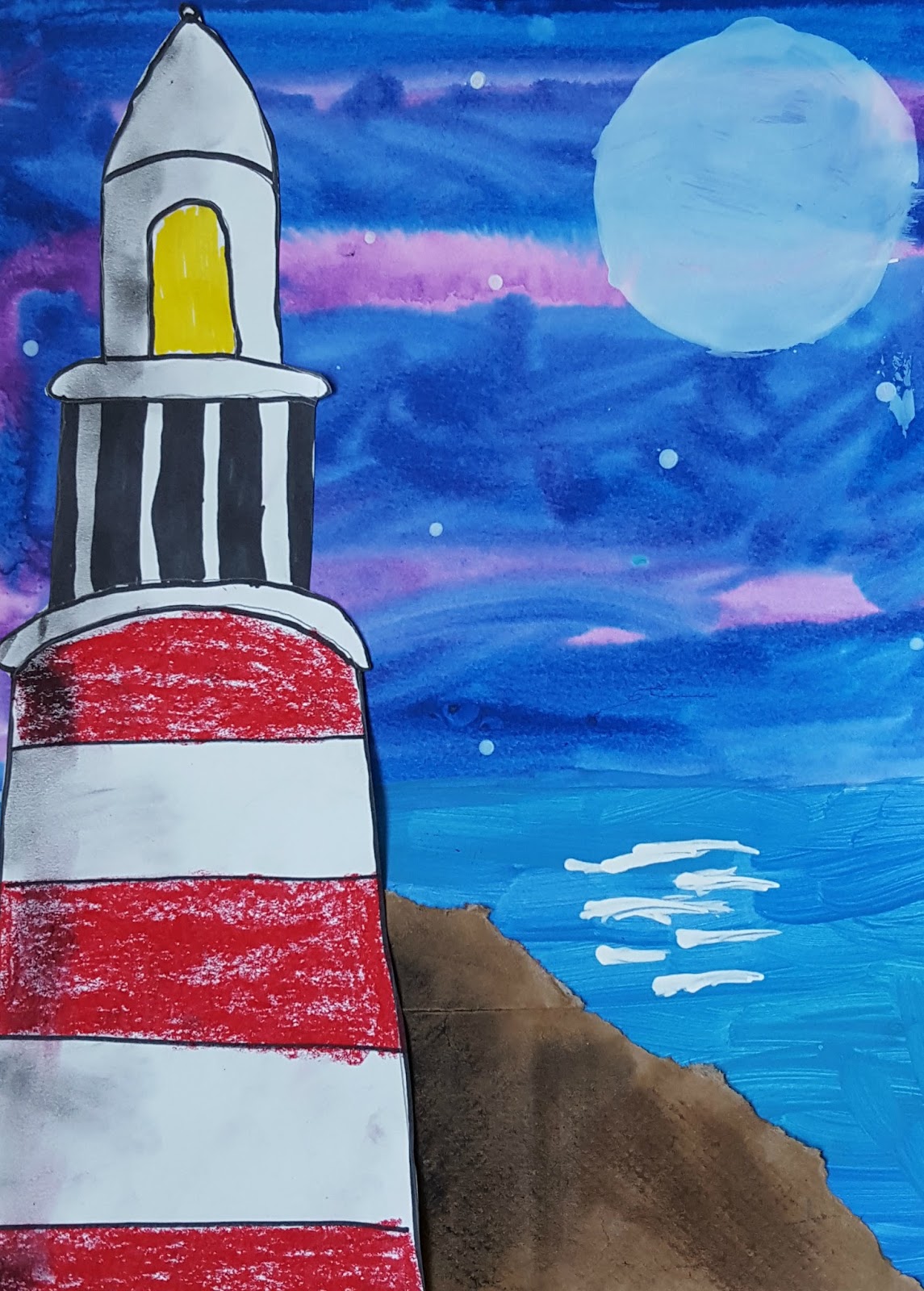 MaryMaking: Lighthouse Collages