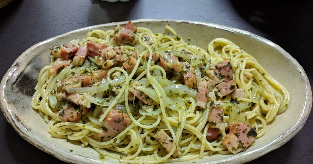 Homemade Basil pasta