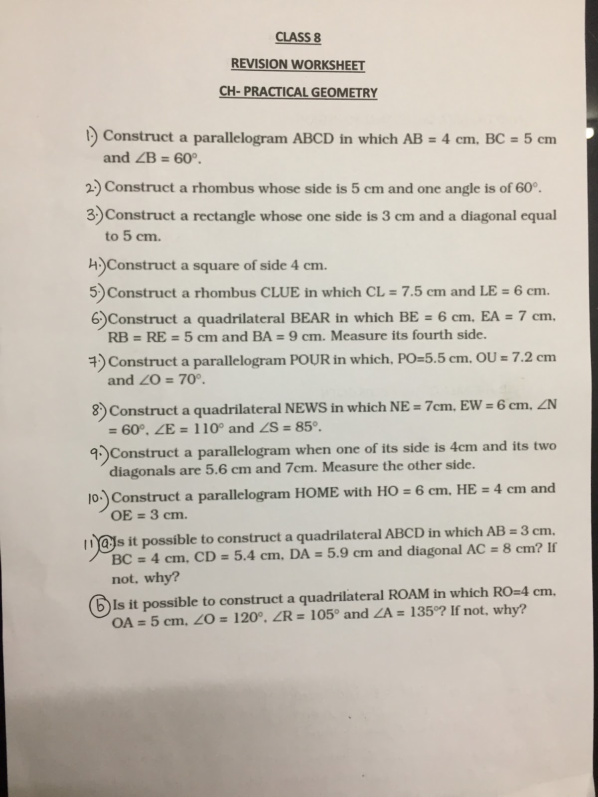 APS, Golconda | Priyanka Gupta: CLASS 8 / MATHS / REVISION WORKSHEET 3 ...