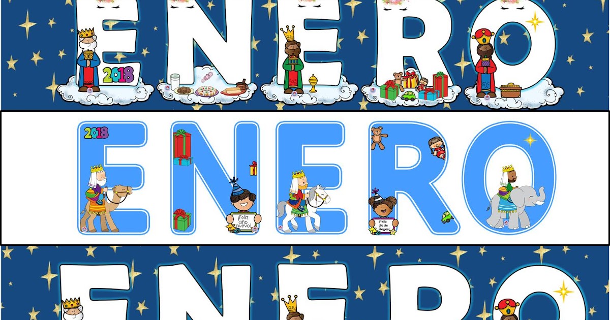 Letrero ENERO ~ Imágenes Creativas