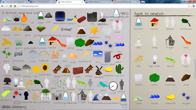 Amelia Rahmawati: Formula Of Little Alchemy Game