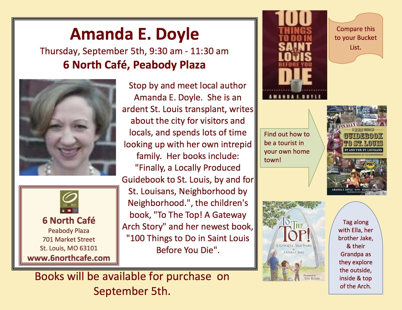 The Writers' Lens: Meet guidebook author 9/5 at 6 North