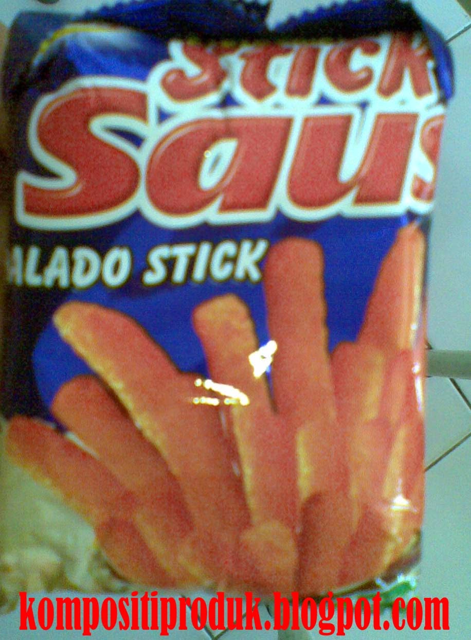 Makanan Ringan Stick Saus 10 Gram - Komposisi Produk