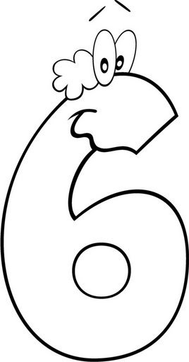 Number 6 to Coloring