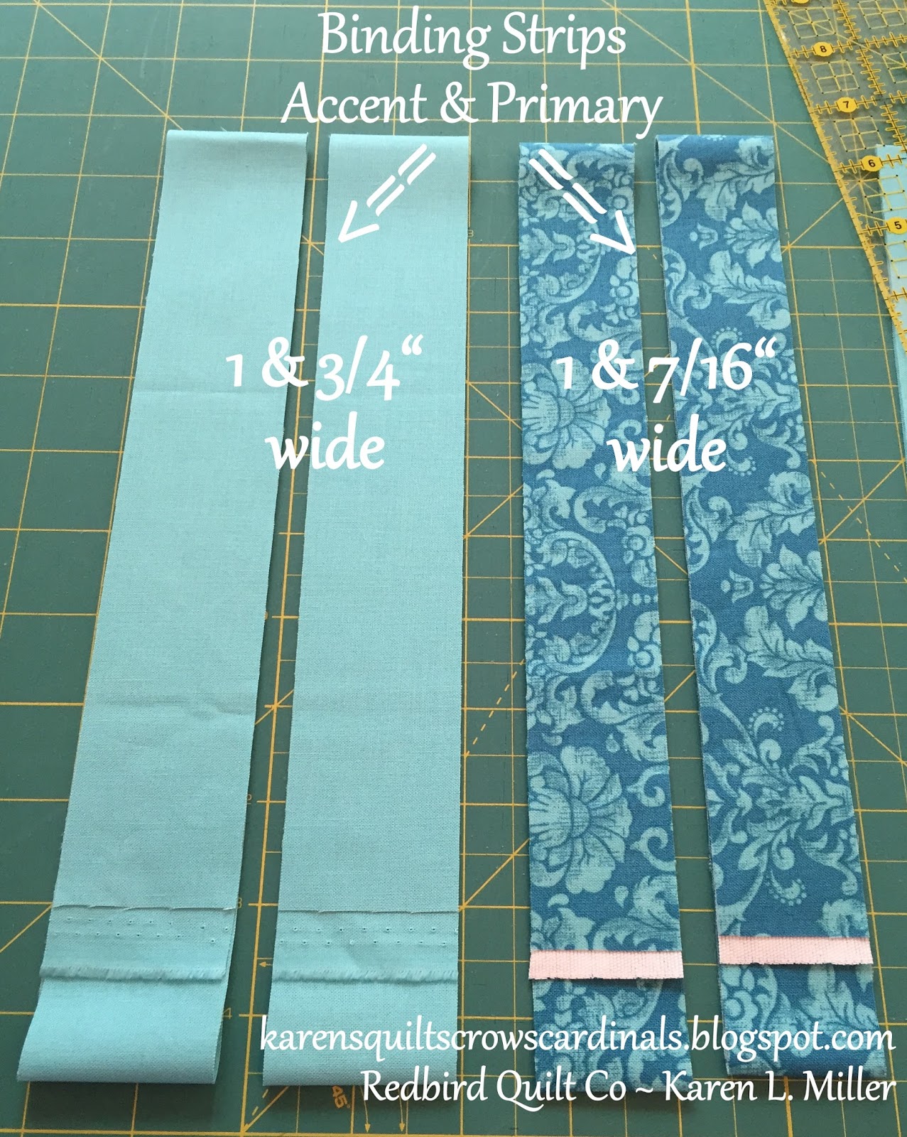 Karen's Quilts, Crows and Cardinals: Tutorial - Mitered and Flanged ...