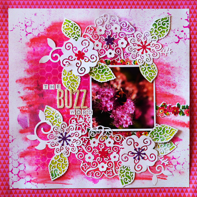 Emily Grant Design: The Buzz Word - Mixed Media Layout