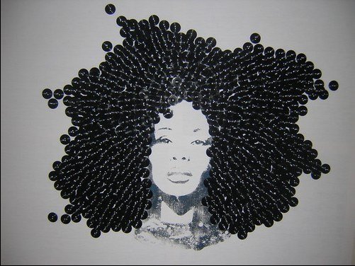 P8 Buttons & Fabrics: Button Wednesday : Afro Button Art by Anouchka ...