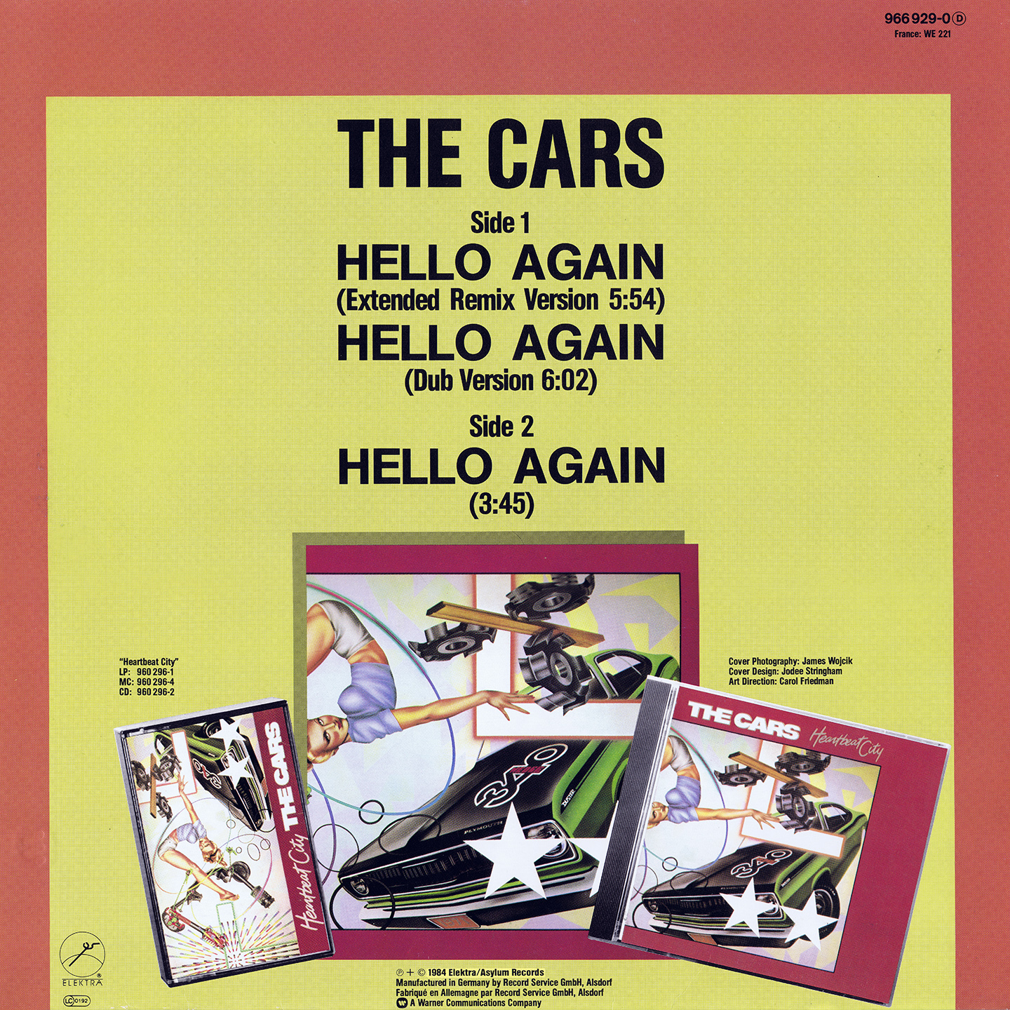 Flash'n Mix: The Cars - Hello Again (Germany 12'') (1984) [DjPaulT]