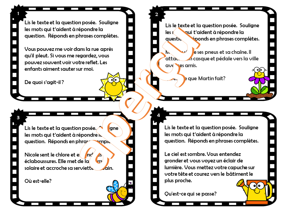 la classe de caro.: Saison: Le printemps