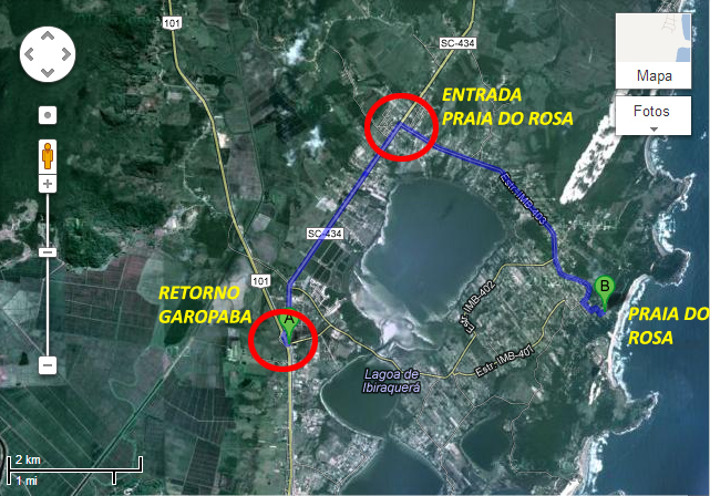 Sabrina & Leonardo - Praia do Rosa 2012: MAPA - CHEGAR NO ROSA E POUSADA